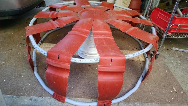 Coracle made from recycled plastic barrel | The Coracle Society